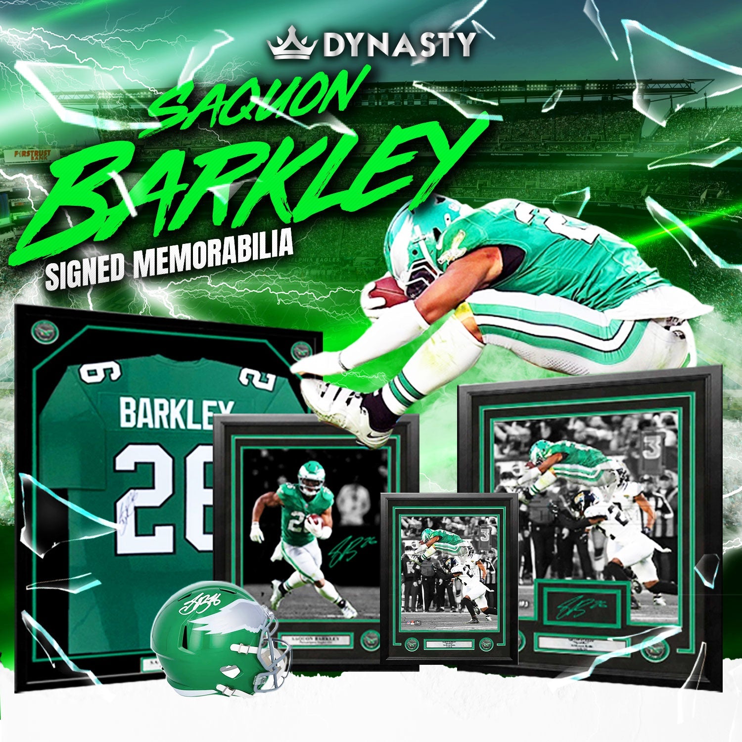 Saquon Barkley Authentic Autographed Signed Memorabilia