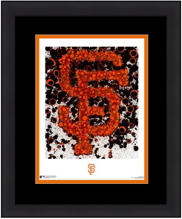 San Francisco Giants Logo Word-Art Framed Photo | SF Giants Memorabilia ...