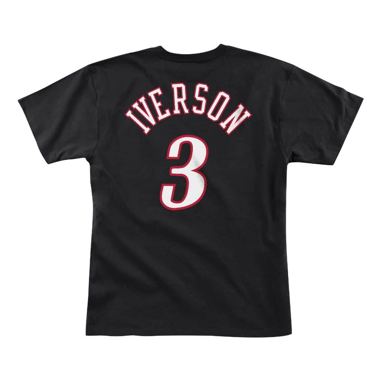 Allen Iverson Philadelphia 76ers Mitchell & Ness 1997 Name & Number T ...