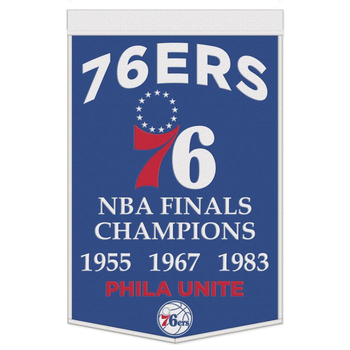 Philadelphia 76ers 24" x 38" Primary Wool Banner | NBA Basketball ...