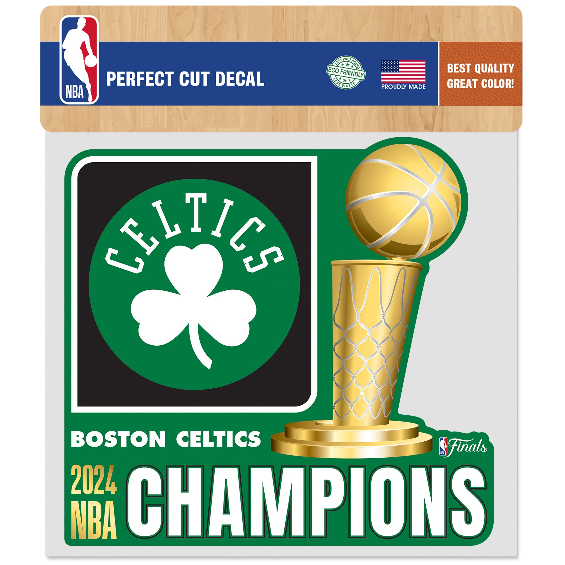 Boston Celtics 2024 NBA Champions 8" x 8" Decal | NBA Car Accessories ...