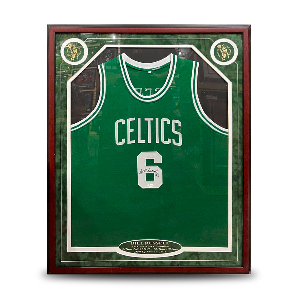 Bill Russell Boston Celtics Autographed Framed Basketball Jersey ...
