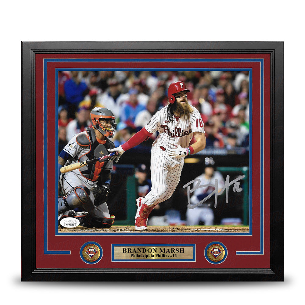 Brandon Marsh in Action Autographed Philadelphia Phillies 11" x 14 ...