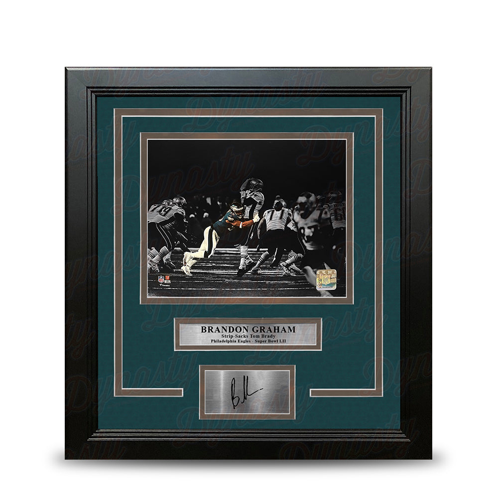 Brandon Graham Sacks Tom Brady Philadelphia Eagles 8x10 Blackout Framed ...