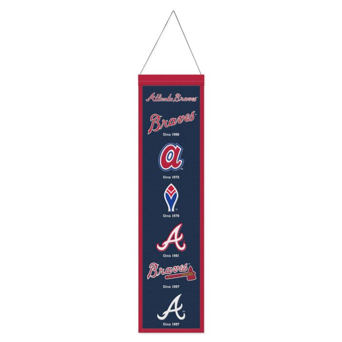 Atlanta Braves 8" x 32" Wool Banner | MLB Baseball Pennants, Banners ...