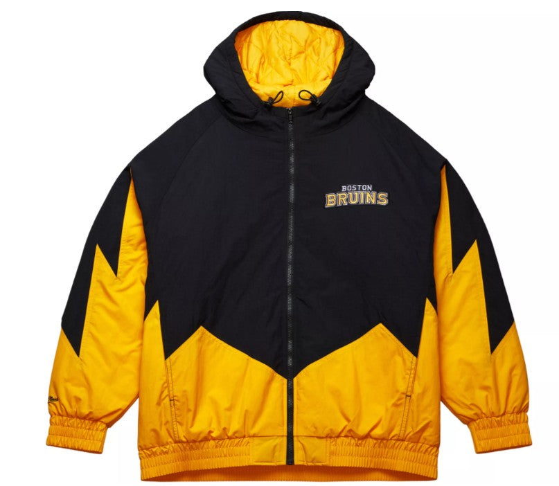 Boston Bruins Mitchell & Ness Retro Gold Windbreaker Jacket | NHL ...