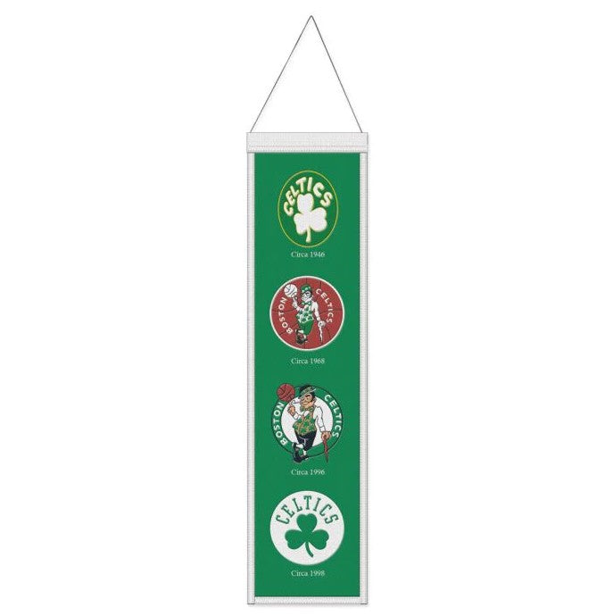 Boston Celtics 8" x 32" Wool Banner | NBA Basketball Pennants, Banners ...