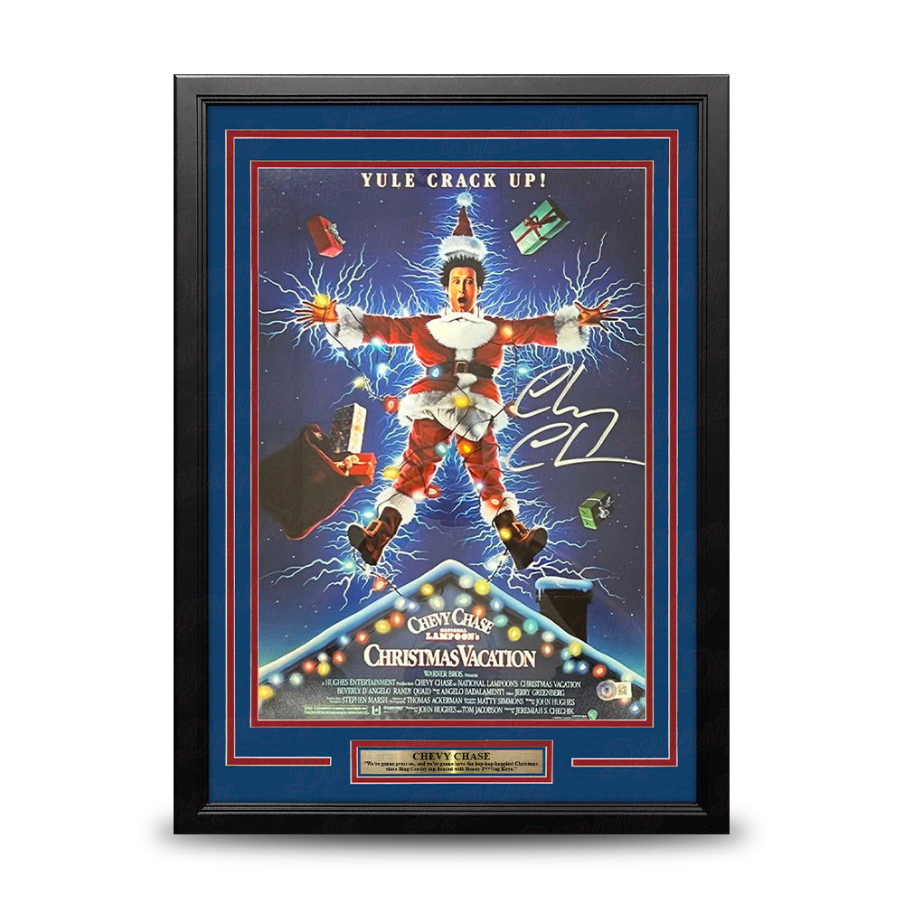 Chevy Chase Autographed "National Lampoon's Christmas Vacation" 11" x ...