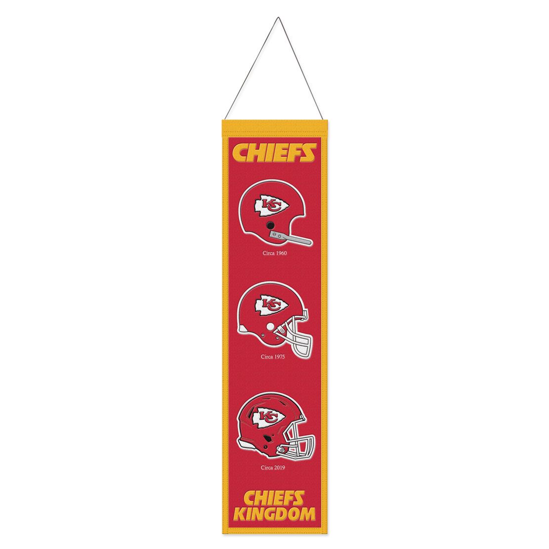 Kansas City Chiefs 8" x 32" Wool Banner | NFL Football Pennants ...