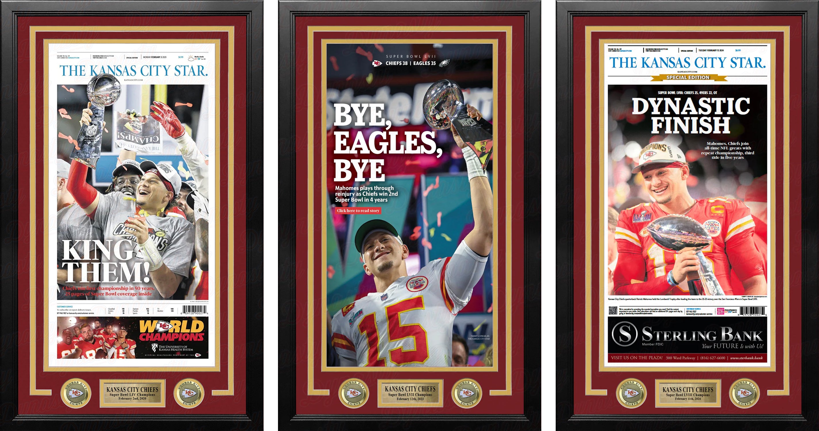 Patrick Mahomes Kansas City Chiefs Super Bowl Champions Framed ...