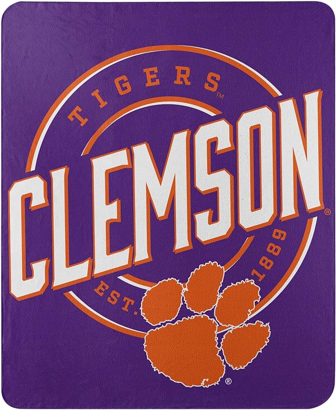 Clemson Tigers 50" x 60" Fleece Throw Blanket | College Sports Blankets ...