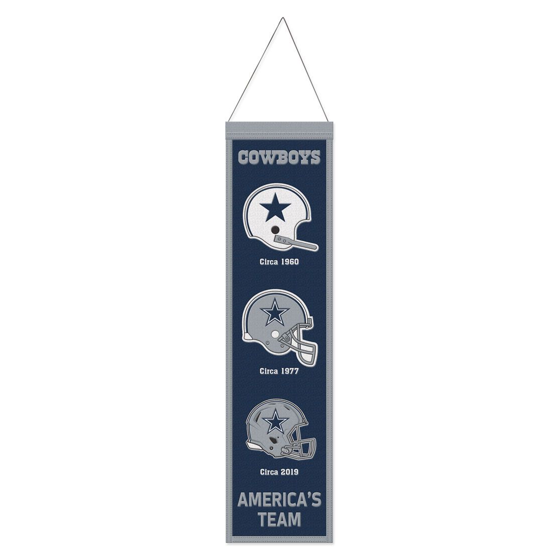 Dallas Cowboys 8" x 32" Wool Banner | NFL Football Pennants, Banners ...