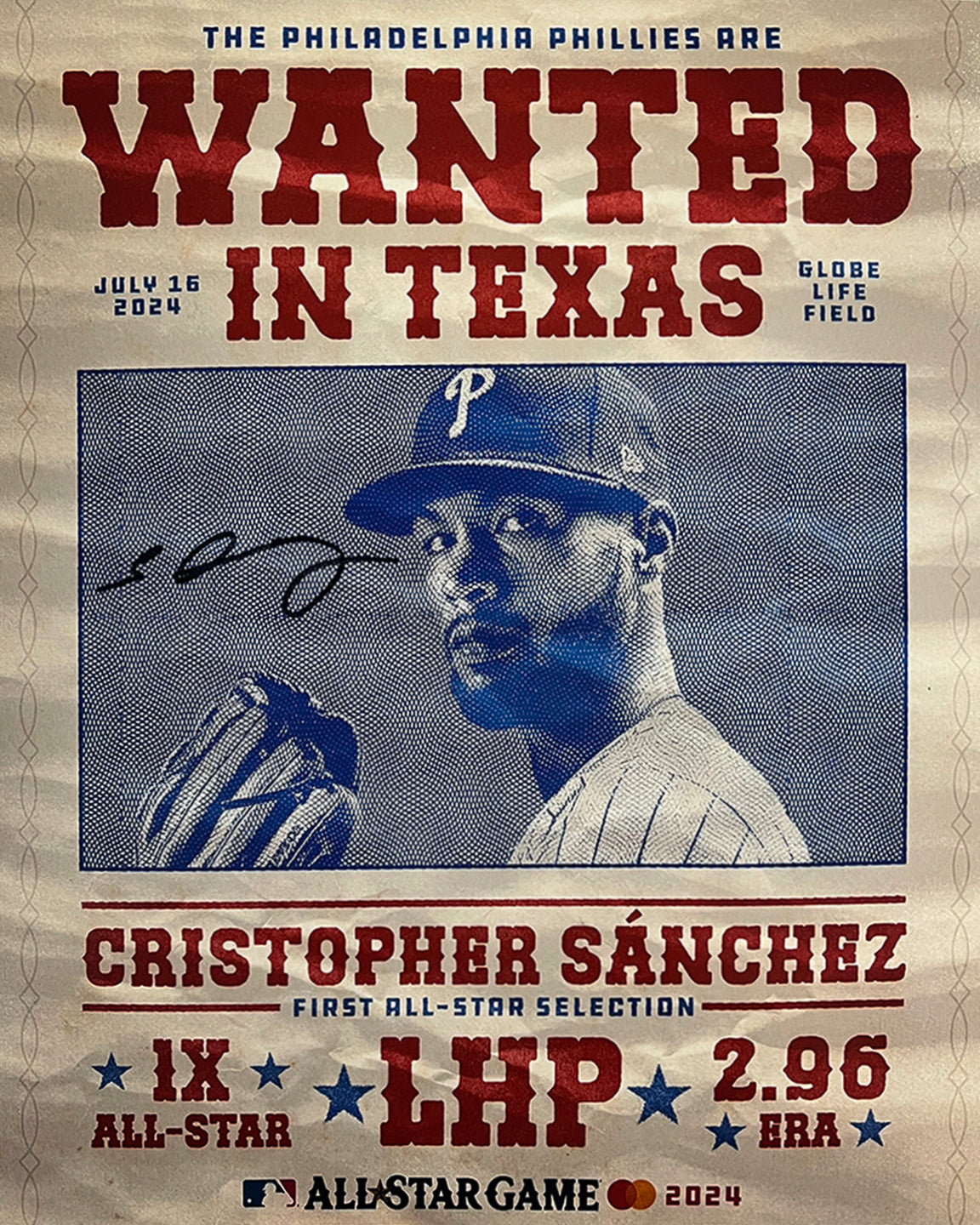 Cristopher Sanchez 2024 All-Star Game Autographed Philadelphia Phillies ...