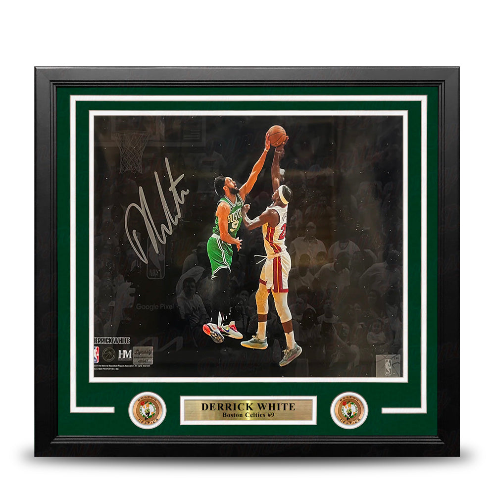 Derrick White v. Butler Boston Celtics Autographed 11" x 14" Framed ...