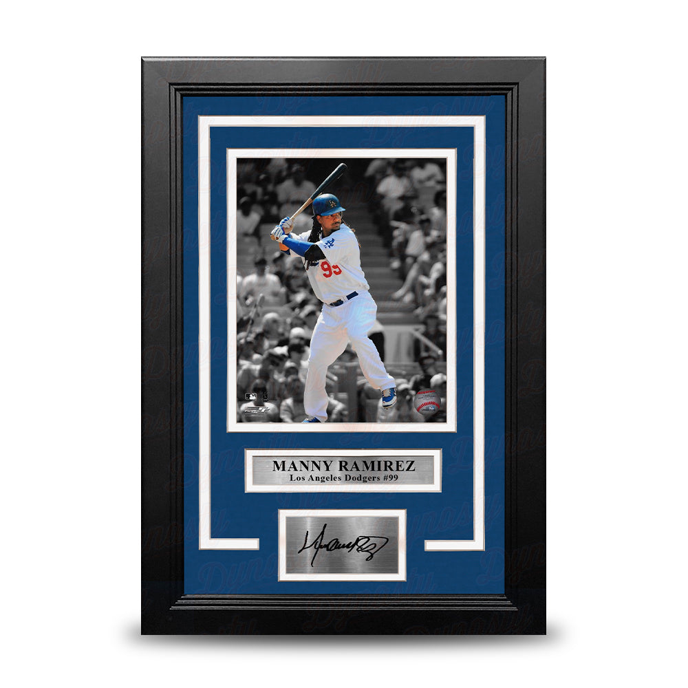 Manny Ramirez Los Angeles Dodgers 8" x 10" Framed Spotlight Baseball ...