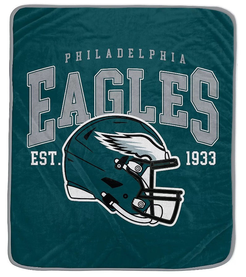 Philadelphia Eagles 50" x 60" Vintage Arch Block Blanket | Football ...