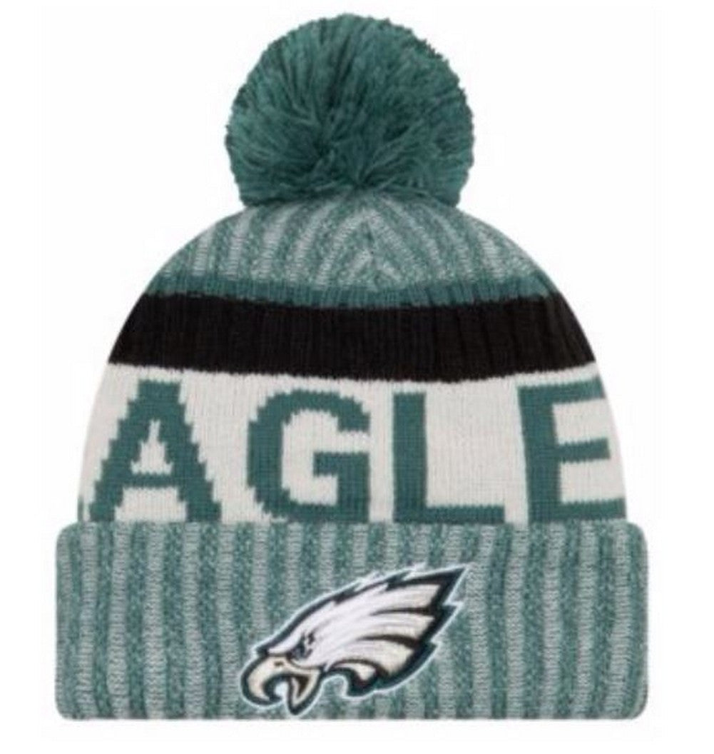 Philadelphia Eagles New Era Green/White Official Sport Knit Hat ...