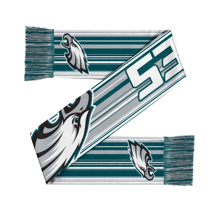 Philadelphia Eagles Hyper Stripe Big Logo Scarf | Football Scarves