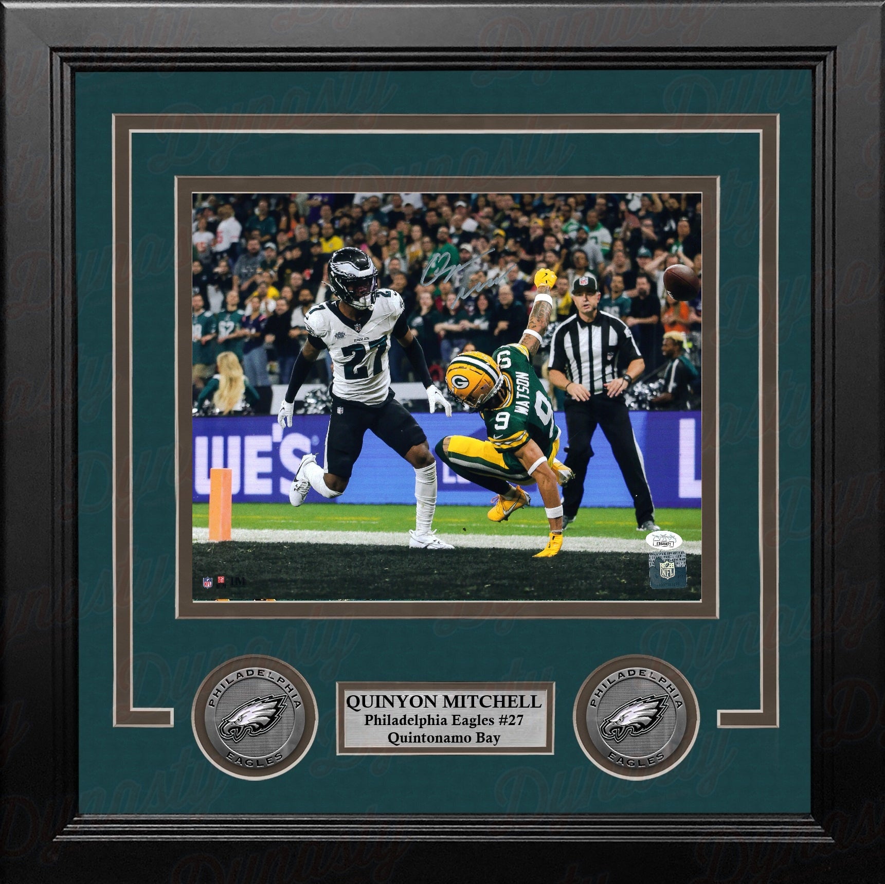 Quinyon Mitchell in Action Philadelphia Eagles Autographed 8" x 10 ...