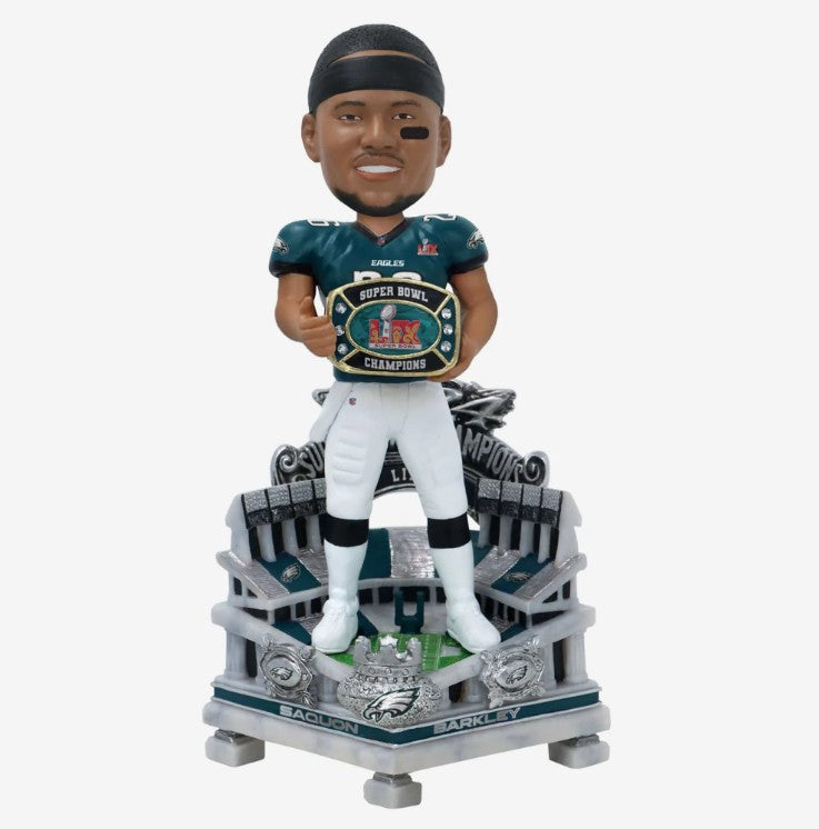 Saquon Barkley Philadelphia Eagles Super Bowl LIX Champions 36" Bobble ...