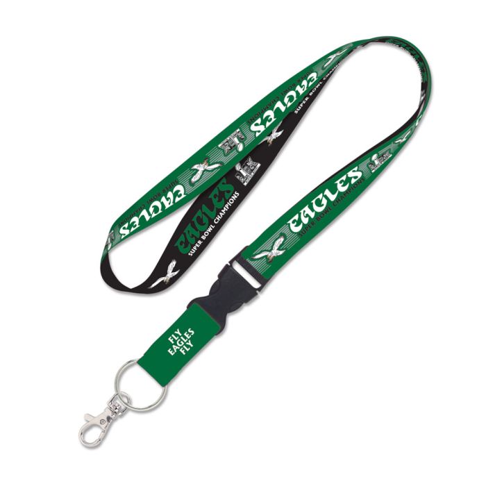Philadelphia Eagles Super Bowl LIX Champions Throwback Keychain Lanyard ...