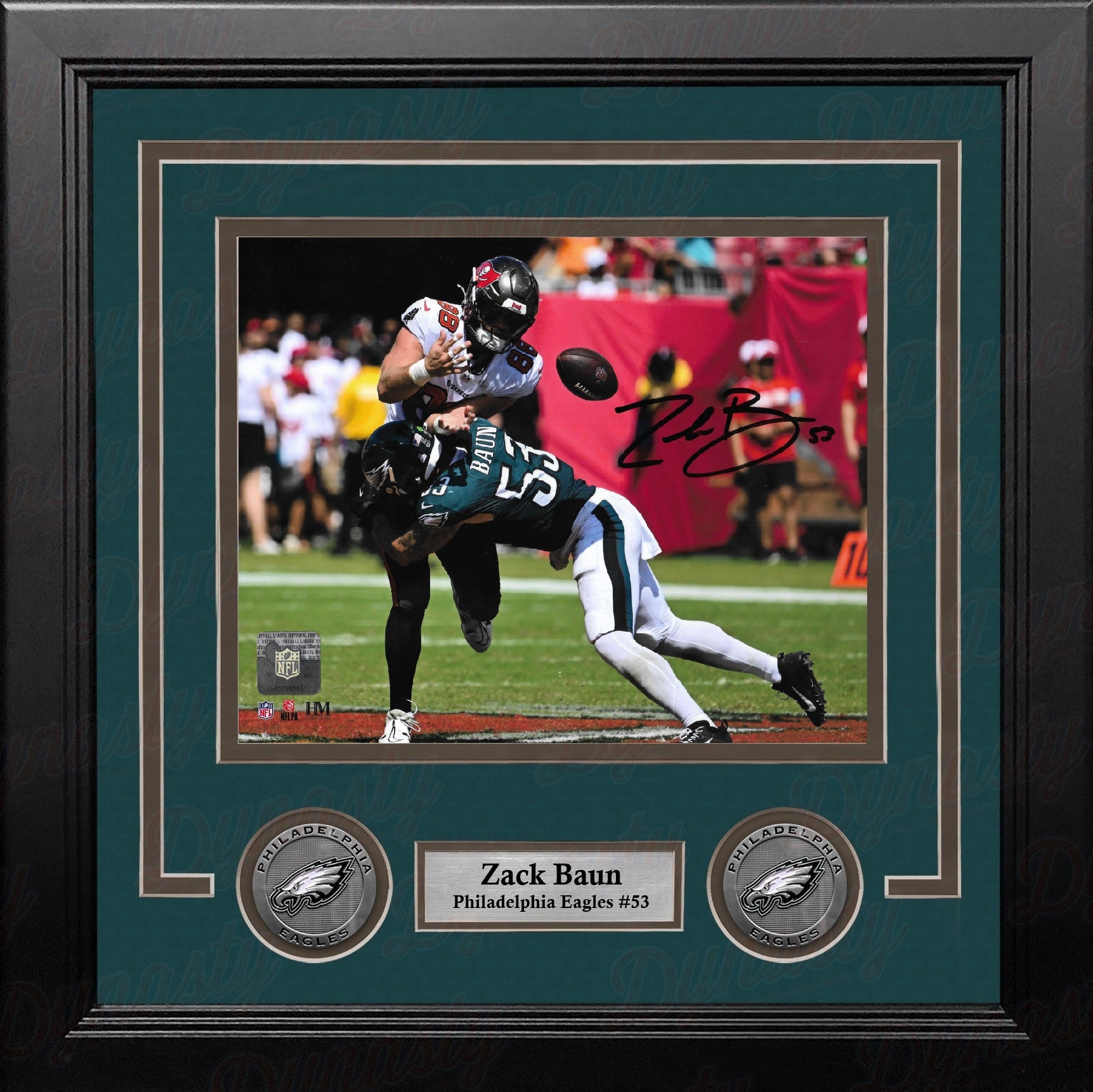Zack Baun Tackling Action Philadelphia Eagles Autographed 8" x 10 ...