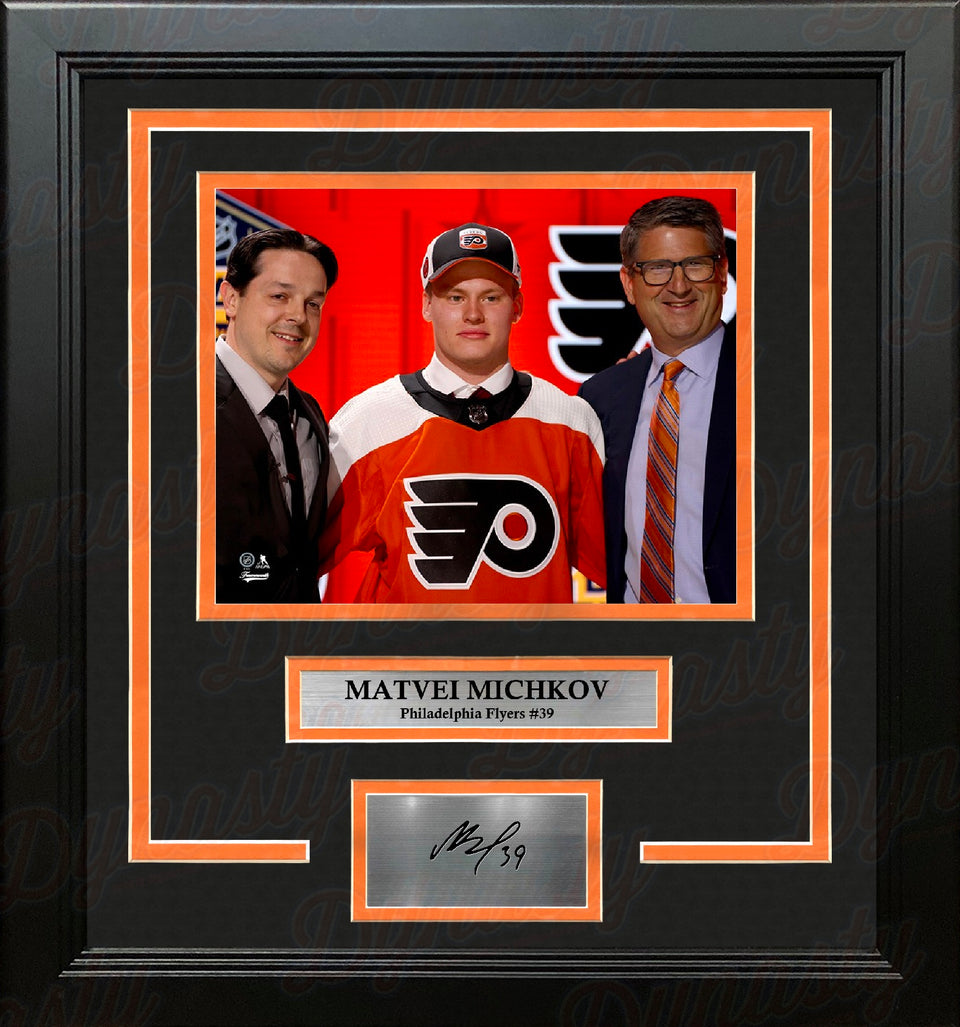 Matvei Michkov Philadelphia Flyers Draft Night 11" x 14" Framed Hockey ...