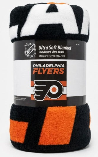 Philadelphia Flyers Ultra Soft 50" x 60" Blanket | Hockey Blankets ...