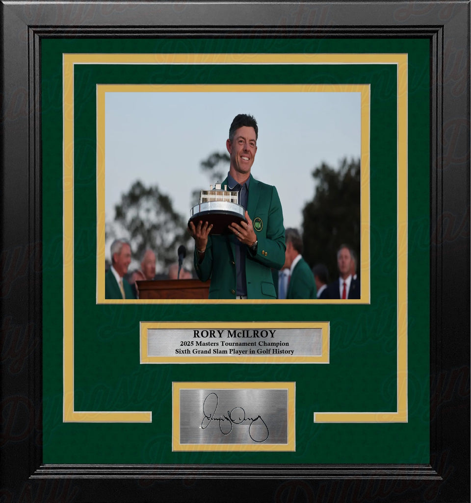 Rory McIlroy 2025 Masters Trophy 8" x 10" Framed Golf Photo with ...