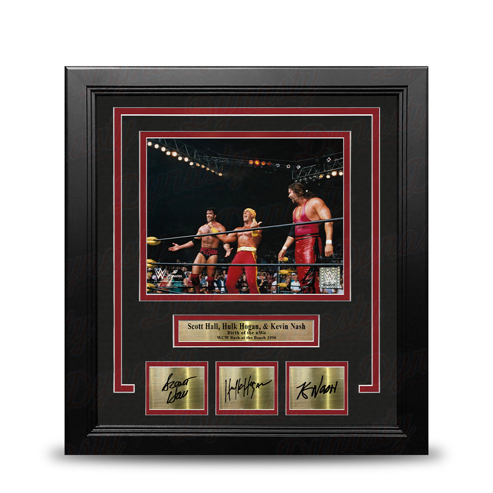 Scott Hall, Hulk Hogan, Kevin Nash Form the nWo 8x10 Framed Wrestling ...