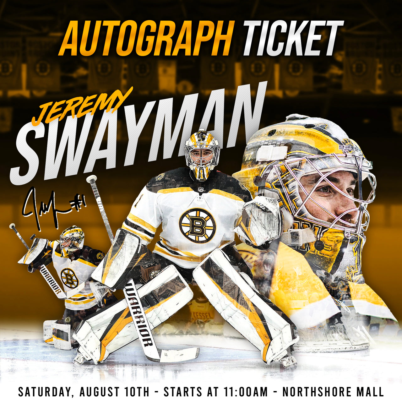 Jeremy Swayman Boston Bruins Experience Tickets