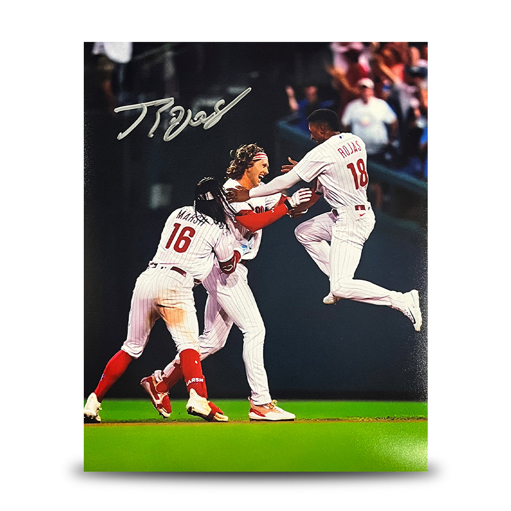 Johan Rojas Celebration Philadelphia Phillies Autographed 16" x 20 ...