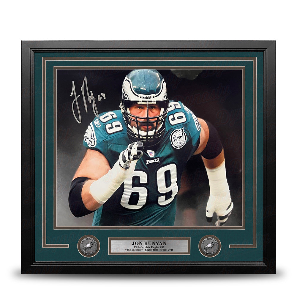 Jon Runyan in the Tunnel Autographed Philadelphia Eagles 11" x 14 ...