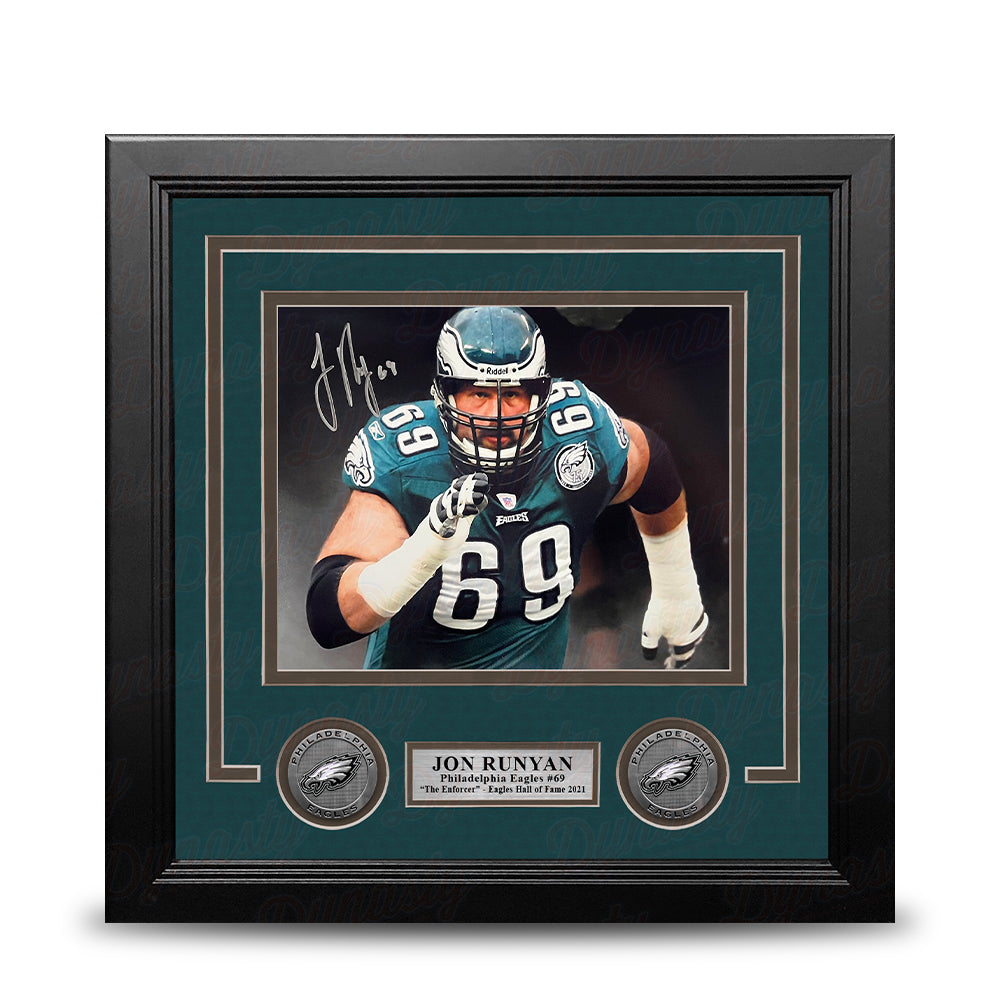 Jon Runyan in the Tunnel Autographed Philadelphia Eagles 8" x 10 ...