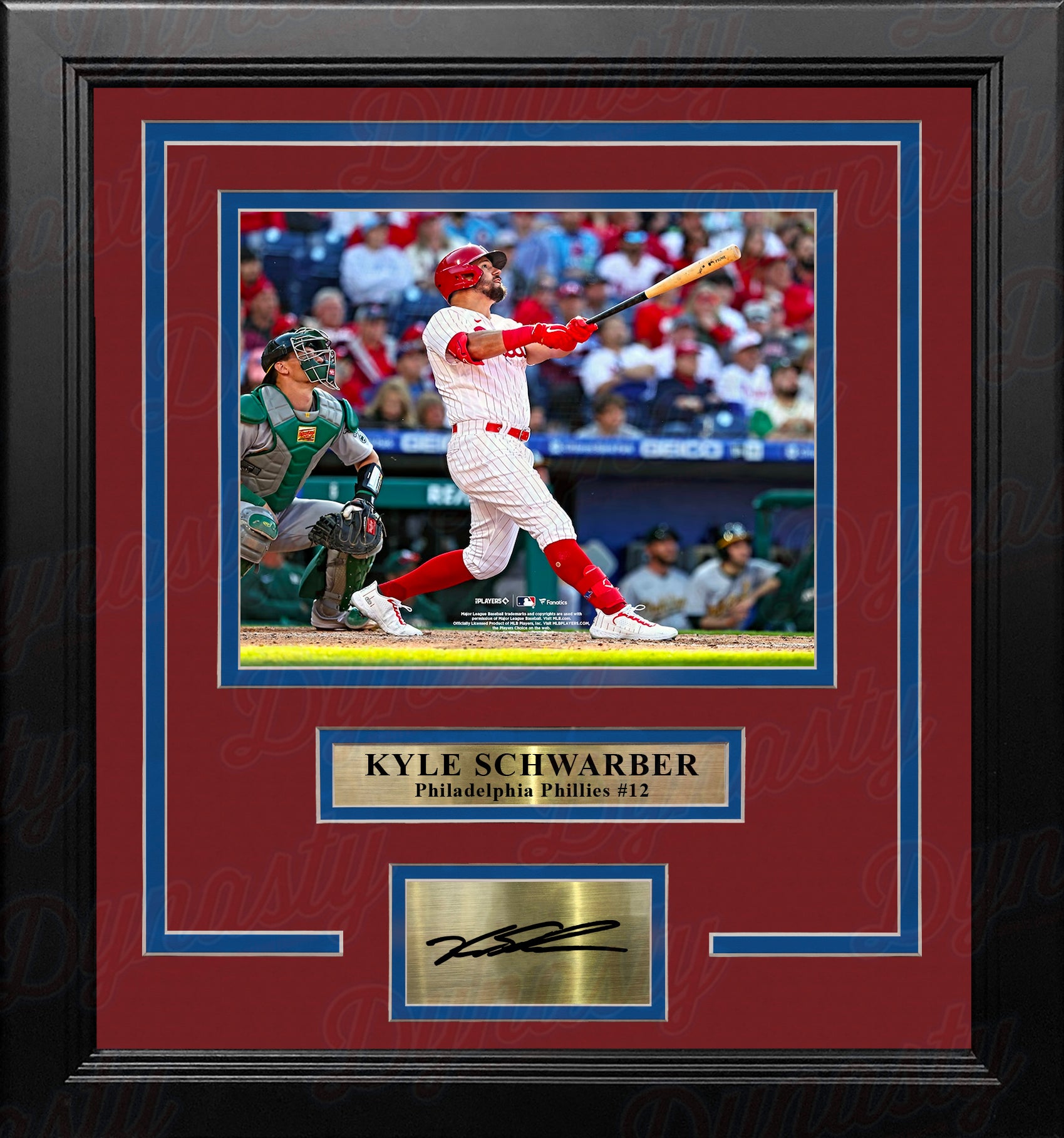 Kyle Schwarber Home Run Swing Philadelphia Phillies 8" x 10" Framed ...