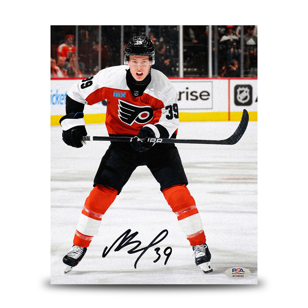 Matvei Michkov in Action Philadelphia Flyers Autographed 11" x 14 ...