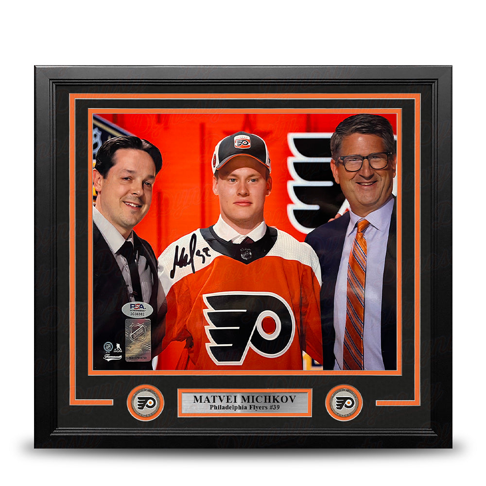 Matvei Michkov 2023 NHL Draft Philadelphia Flyers Autographed 11" x 14 ...
