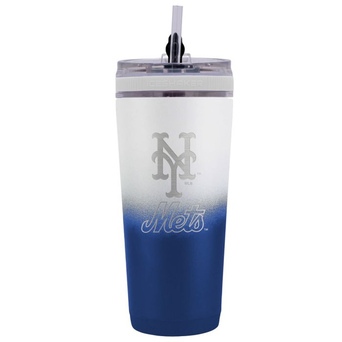 New York Mets 26 oz Stainless Steel Ice Shaker Bottle | Baseball ...