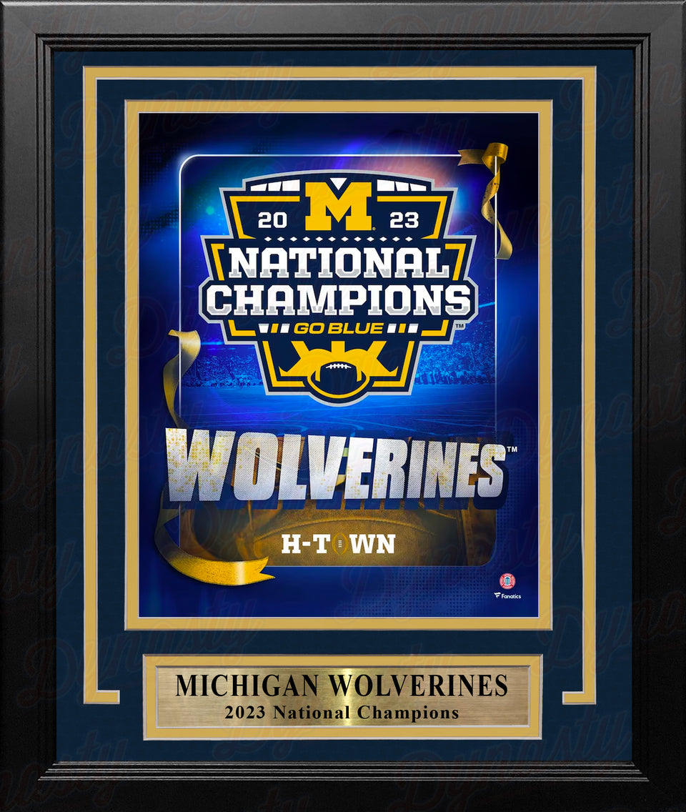 Michigan Wolverines 2023 National Champions 8" x 10" Framed College ...