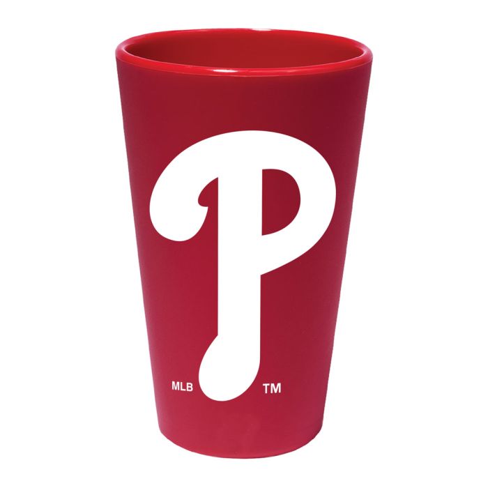 Philadelphia Phillies 16 oz Team Color Silicone Pint Glass | Baseball ...