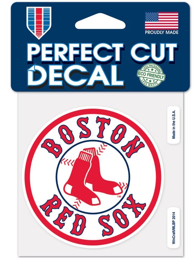 Boston Red Sox 4" x 4" Decal (Circle Logo) | Red Sox Car Accessories ...