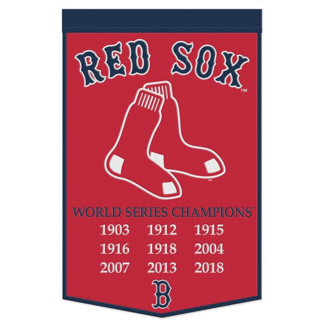 Boston Red Sox 24" x 38" Primary Wool Banner | MLB Baseball Pennants ...