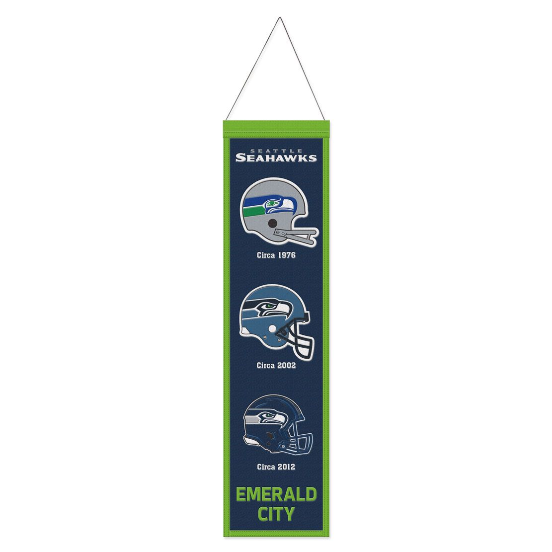 Seattle Seahawks 8" x 32" Wool Banner | NFL Football Pennants, Banners ...