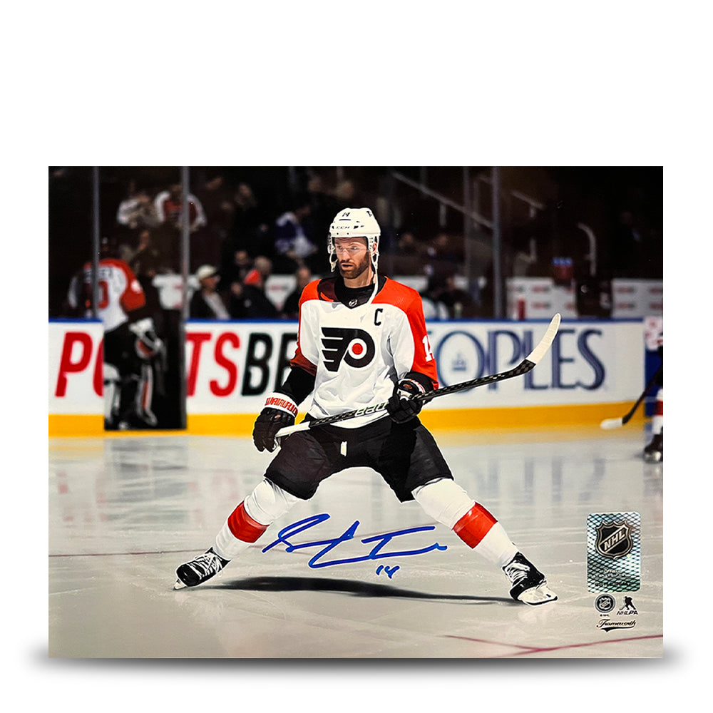 Sean Couturier Captain Skating Action Philadelphia Flyers Autographed ...