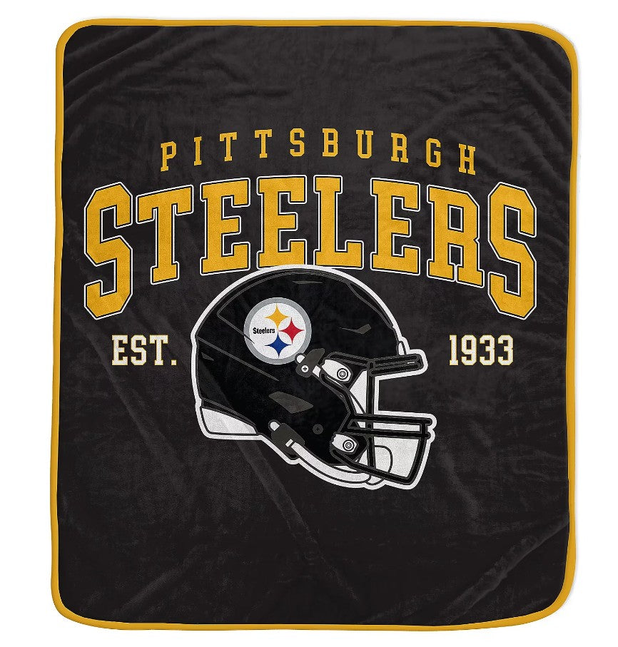Pittsburgh Steelers 50" x 60" Vintage Arch Block Blanket | Football ...