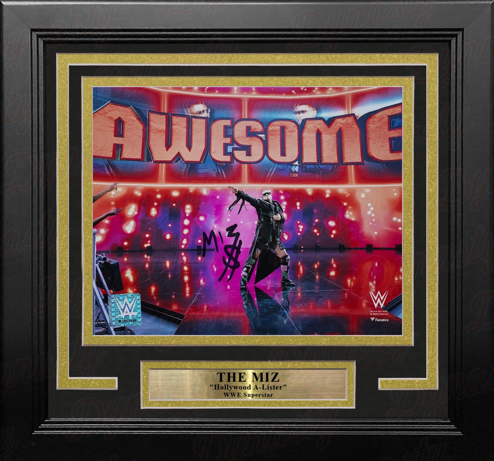 The Miz Awesome Entrance Autographed 8" x 10" Framed WWE Wrestling ...