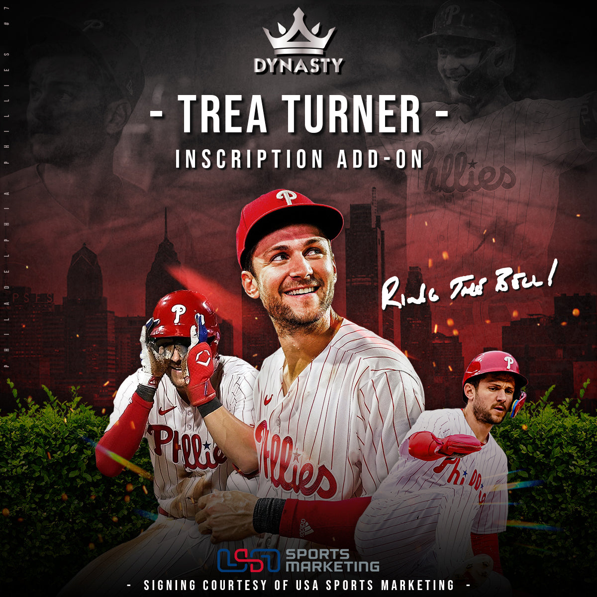 Trea Turner Philadelphia Phillies Inscription Add-On | Pre-Sale Opport