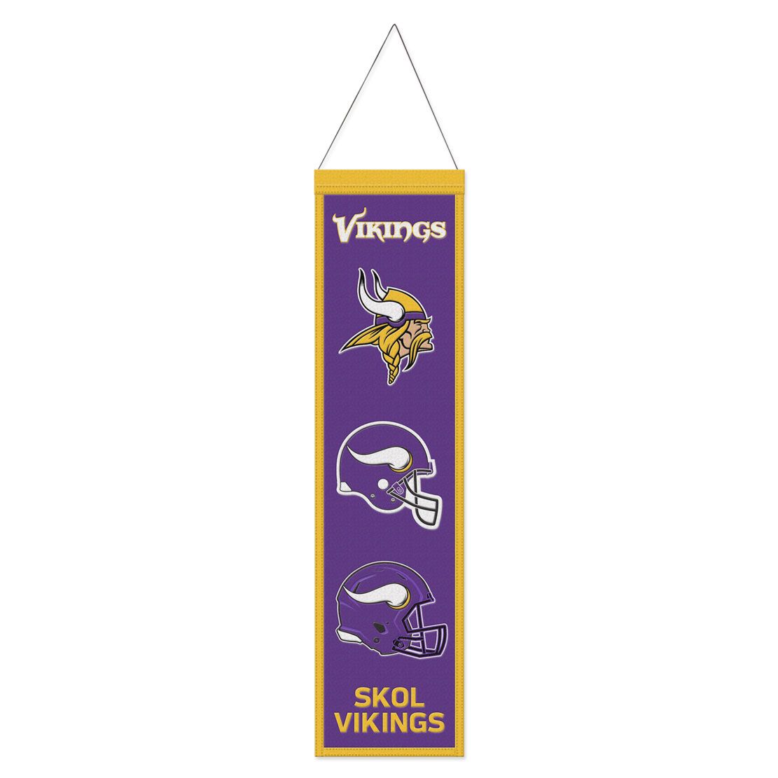 Minnesota Vikings 8" x 32" Wool Banner | NFL Football Pennants, Banners ...