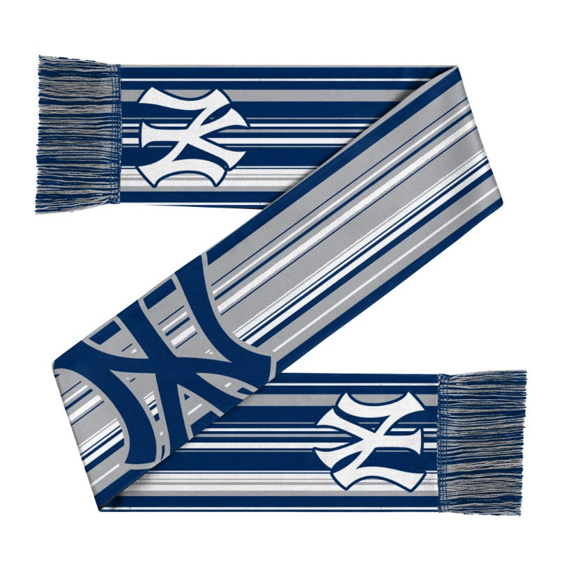 New York Yankees Hyper Stripe Big Logo Scarf | Baseball Scarves ...