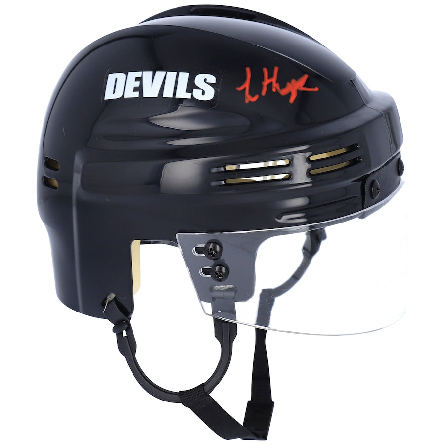 Luke Hughes New Jersey Devils Autographed NHL Hockey Mini-Helmet ...